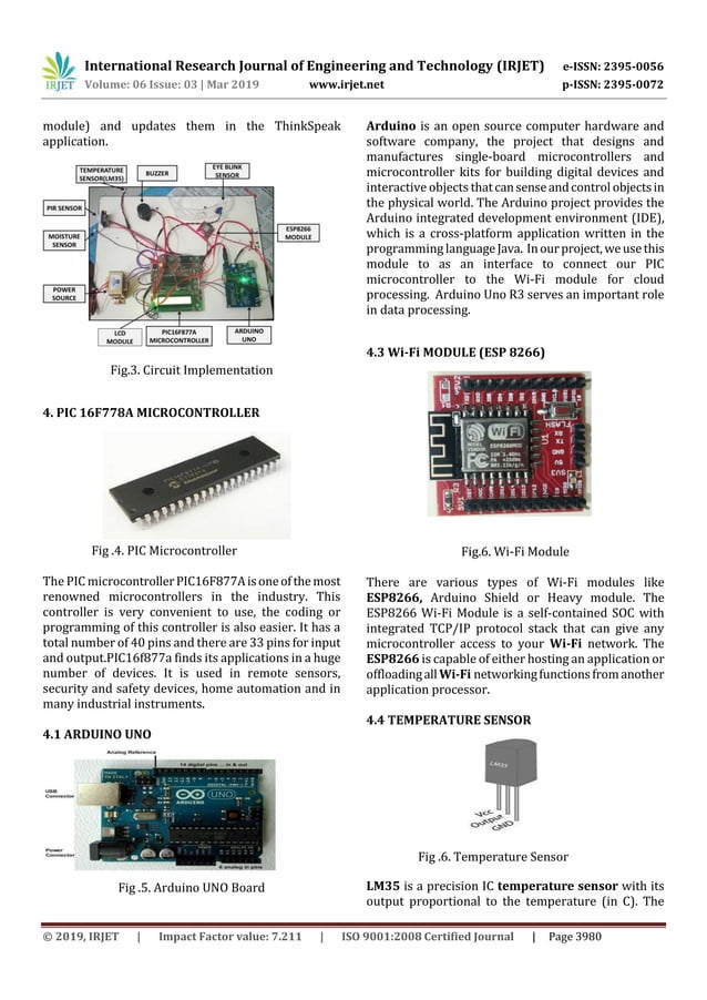IRJET- Implementation of Cloud based Health Care Monitoring System using IoT | PDF