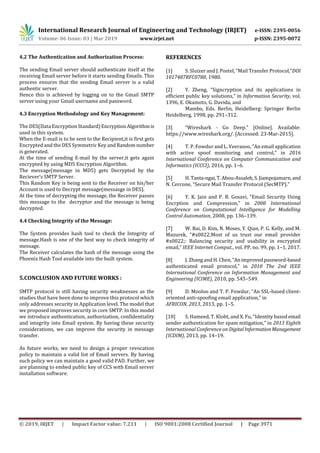 IRJET- Secure Email Software using e-SMTP | PDF