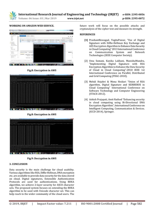 Irjet Implementation Of Dna Cryptography In Cloud Computing And Using Socket Programming Pdf