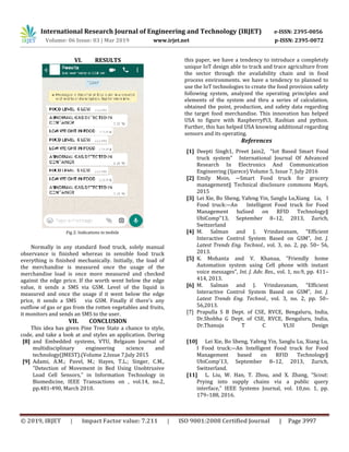 IRJET- Smart Monitoring using IoT for Sustainable Development in Food ...