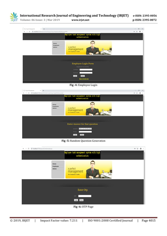 IRJET- Employee Task Management System with High Authentication | PDF