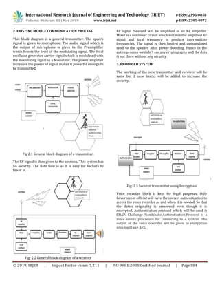 IRJET- Mobile Communication Security using Encryption and Decryption | PDF