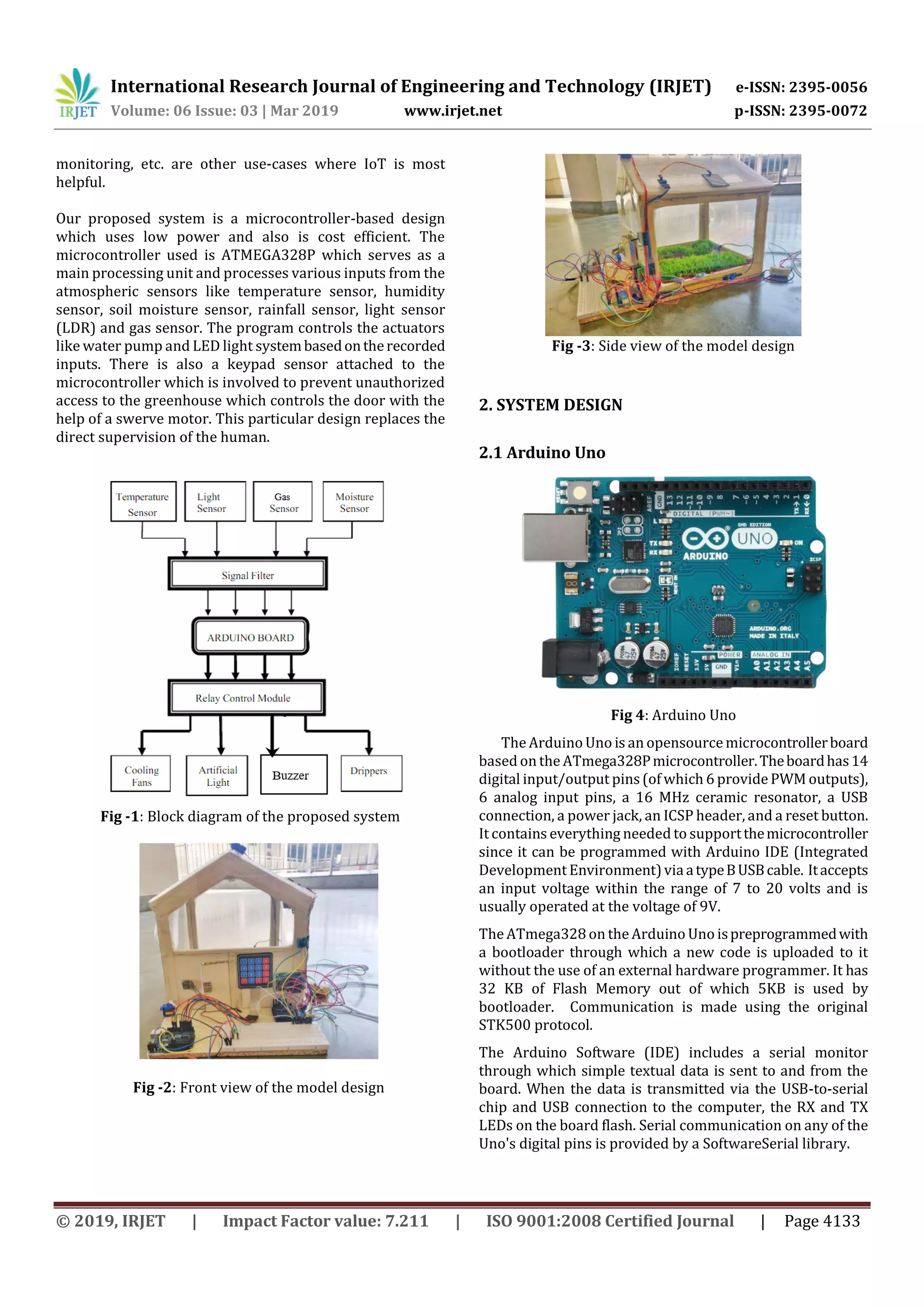 IRJET- IoT based Greenhouse Automation | PDF