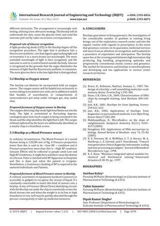 IRJET- Biochips Technology | PDF