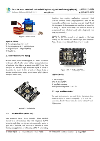 IRJET- IoT Color based Product Sorting Machine | PDF