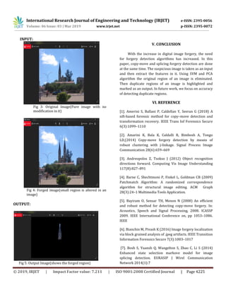 IRJET- Image Forgery Detection using Support Vector Machine | PDF