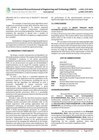 IRJET- Smart Trolley with Automated Billing System | PDF