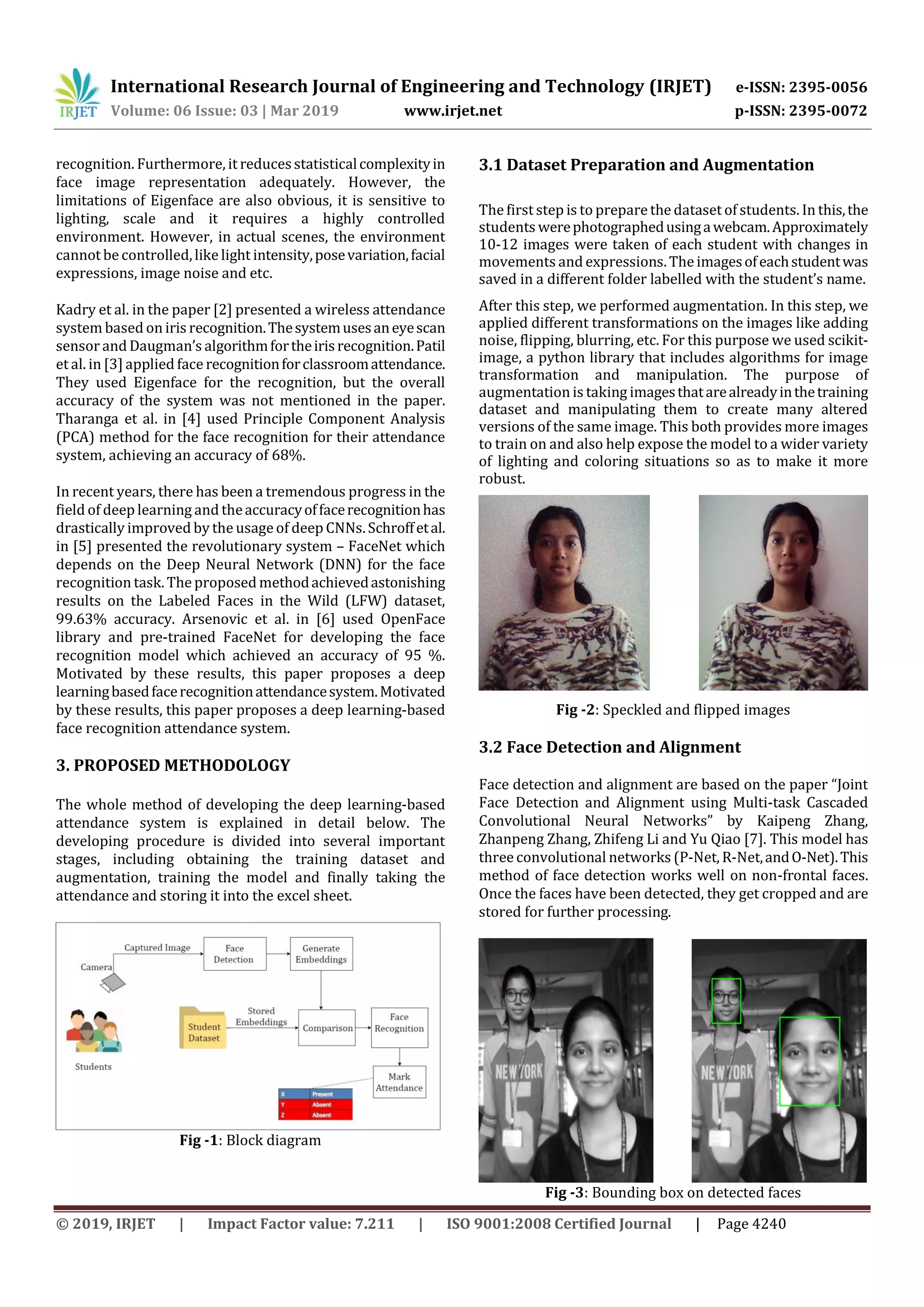 IRJET- Spot Me - A Smart Attendance System based on Face Recognition | PDF