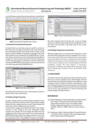 IRJET- Protection and Monitoring of Three Phase Induction Motors | PDF