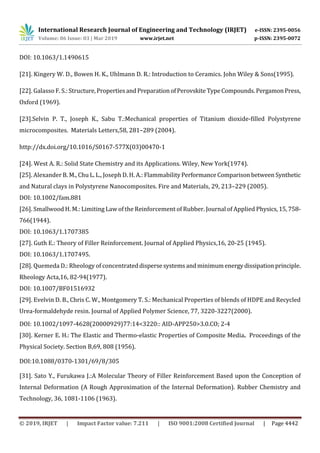 IRJET- Xrd Studies and Theoretical Modeling on Polymer Composites of ...