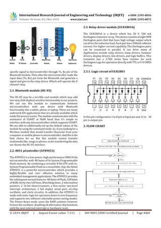 IRJET- Smart Home Automation System using 8051 Micro-Controller | PDF