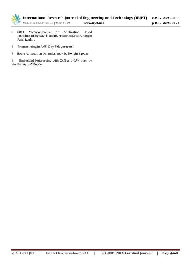 IRJET- Smart Home Automation System using 8051 Micro-Controller | PDF
