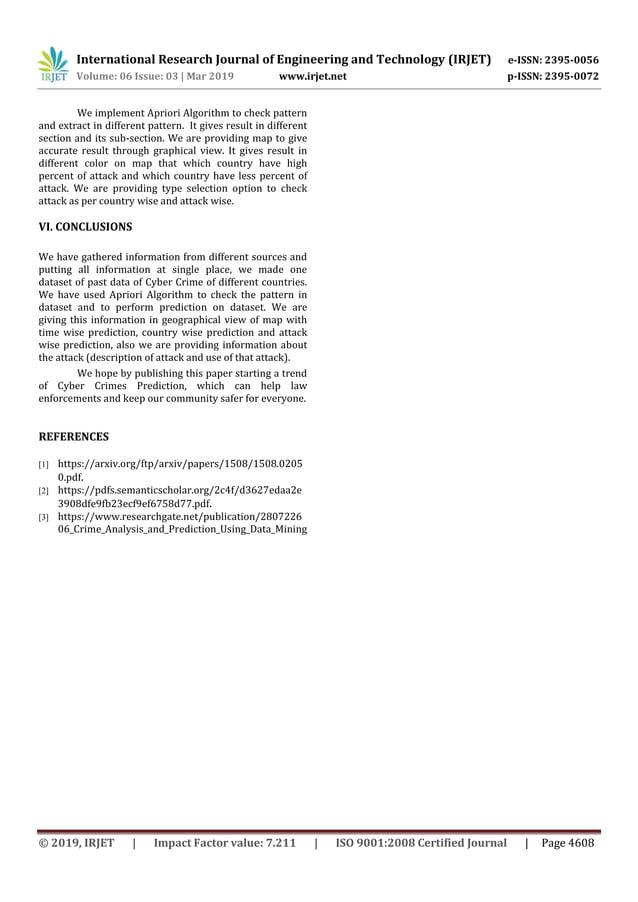 IRJET- Cyber Crime Attack Prediction | PDF