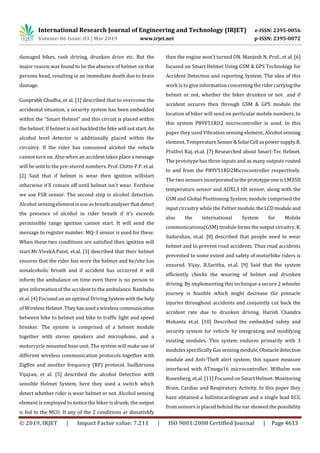 IRJET- Life Saving Device: A Smart Helmet | PDF | First Aid | Injuries