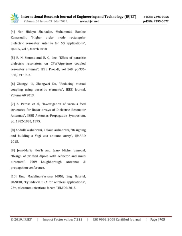 IRJET- Aperture Coupled Cylindrical Dra with Rectangular Parasitic ...