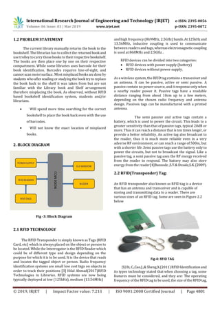 IRJET- RFID based Book Shelving System | PDF | Computing | Technology ...