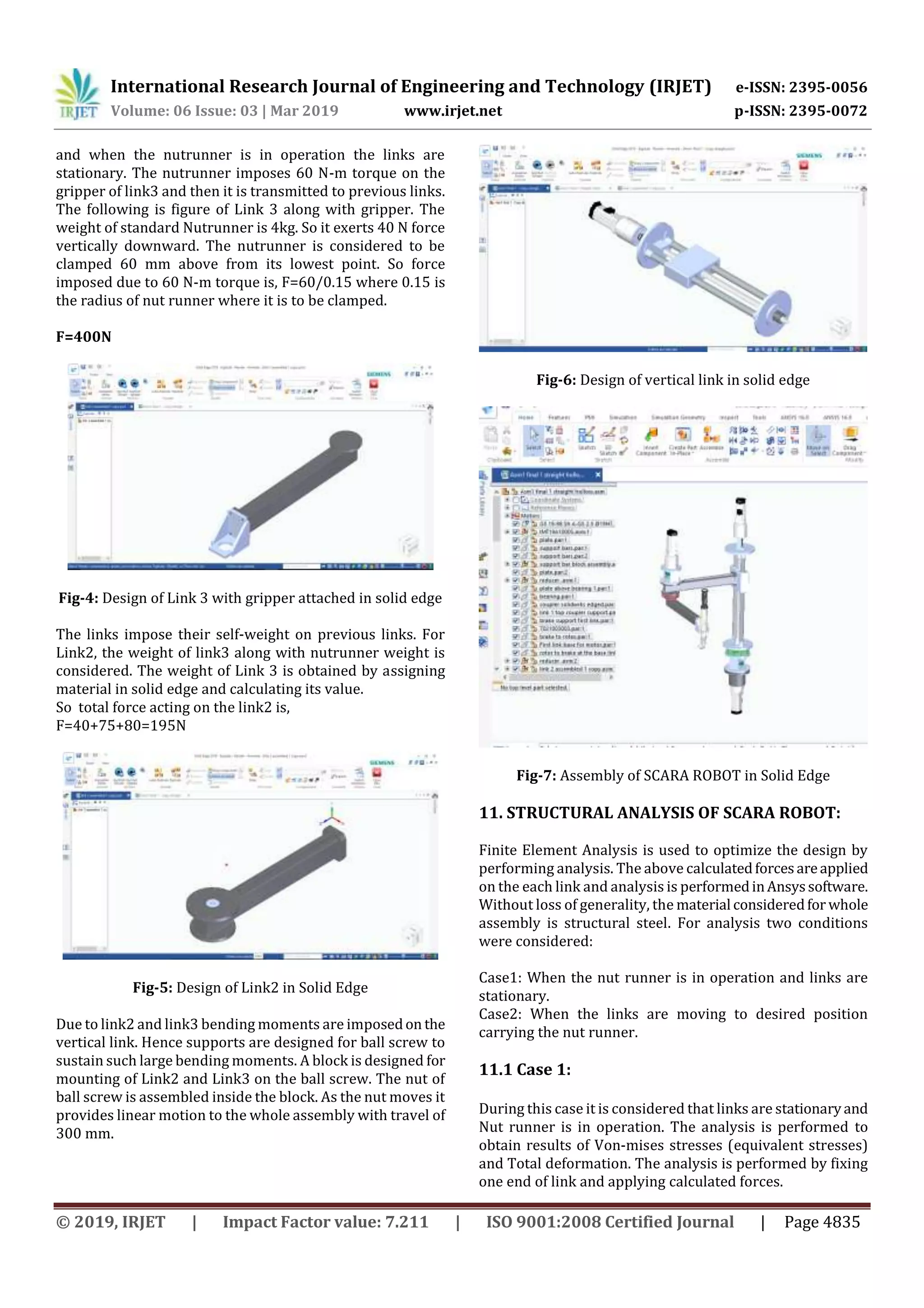 IRJET- Design and Analysis of 3-Axis Scara Robot to Sustain 60 N-M ...