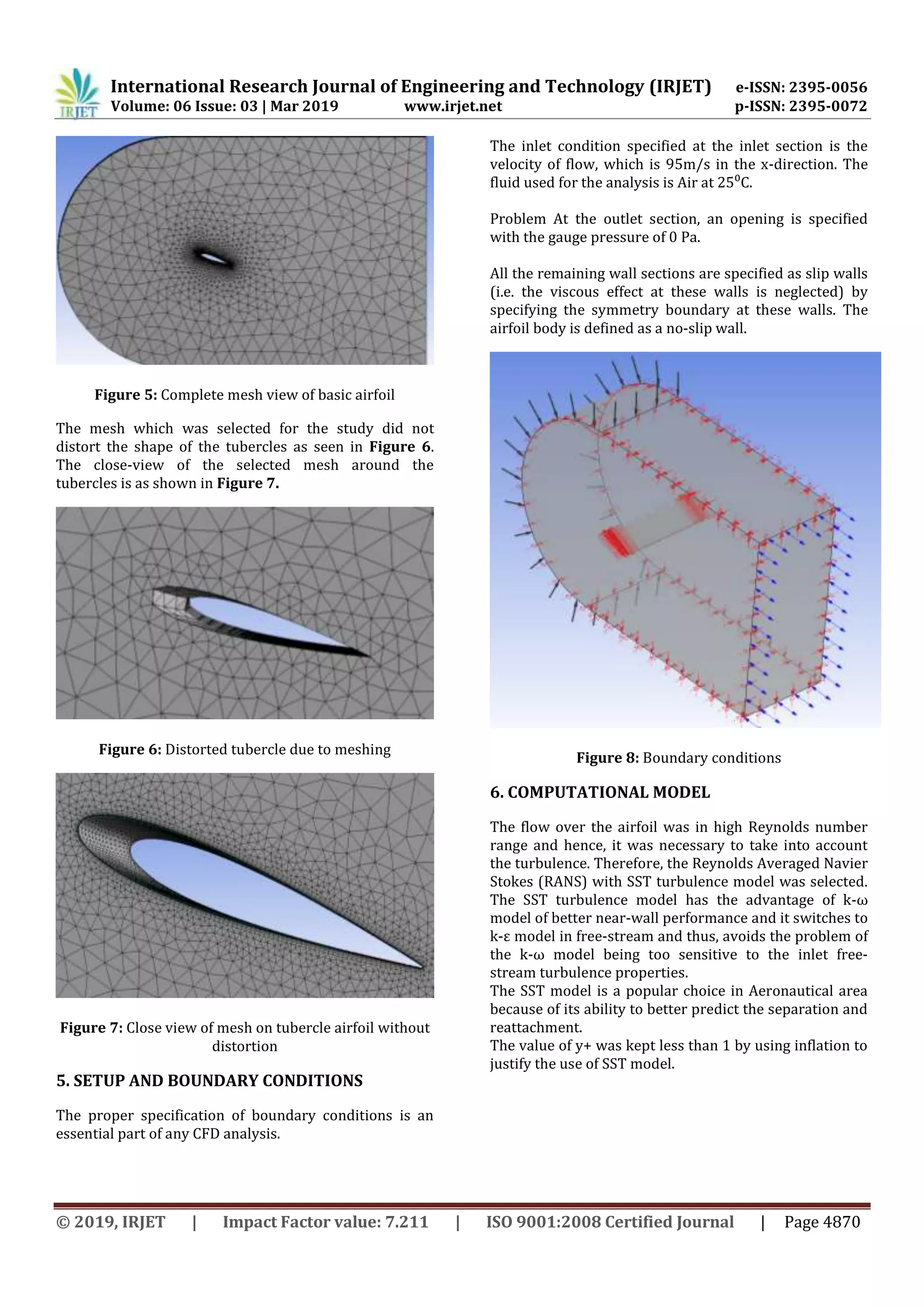 IRJET- Effect of Tubercles on Aerodynamic Performance of NACA 0015 | PDF