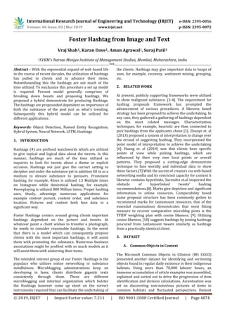 IRJET- Foster Hashtag from Image and Text | PDF