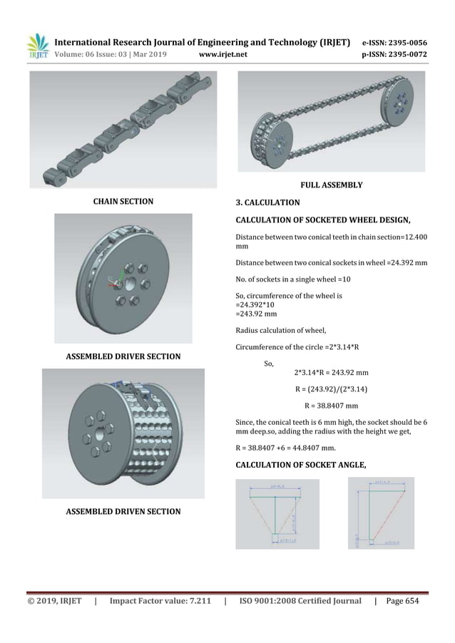 IRJET- Design and Analysis of Chain Drive Power Transmission from ...