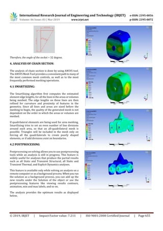 IRJET- Design and Analysis of Chain Drive Power Transmission from Stationary to Oscillating ...