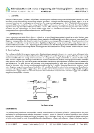 IRJET- Smart Energy Meter Theft Detection using IoT | PDF