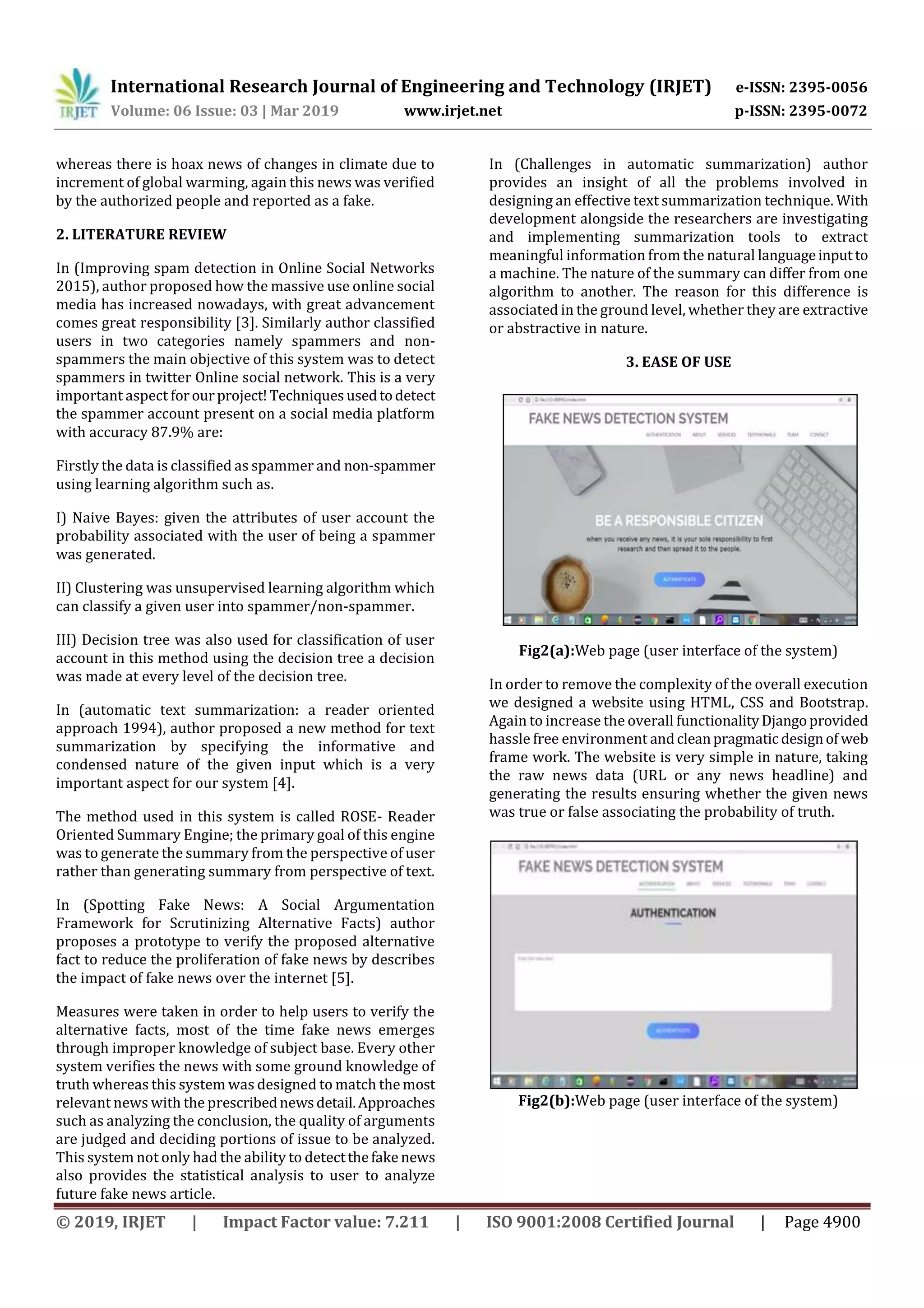 IRJET- Authentic News Summarization | PDF