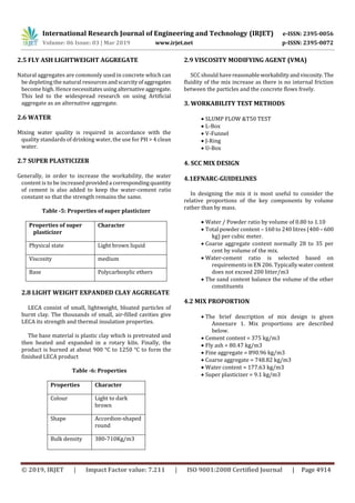 IRJET- Self Compacting Concrete with Replacement of Flyash Aggregate as ...