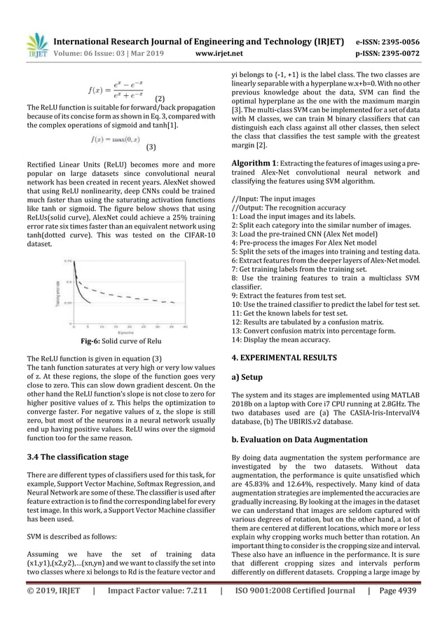 IRJET- Biometric Eye Recognition using Alex-Net | PDF