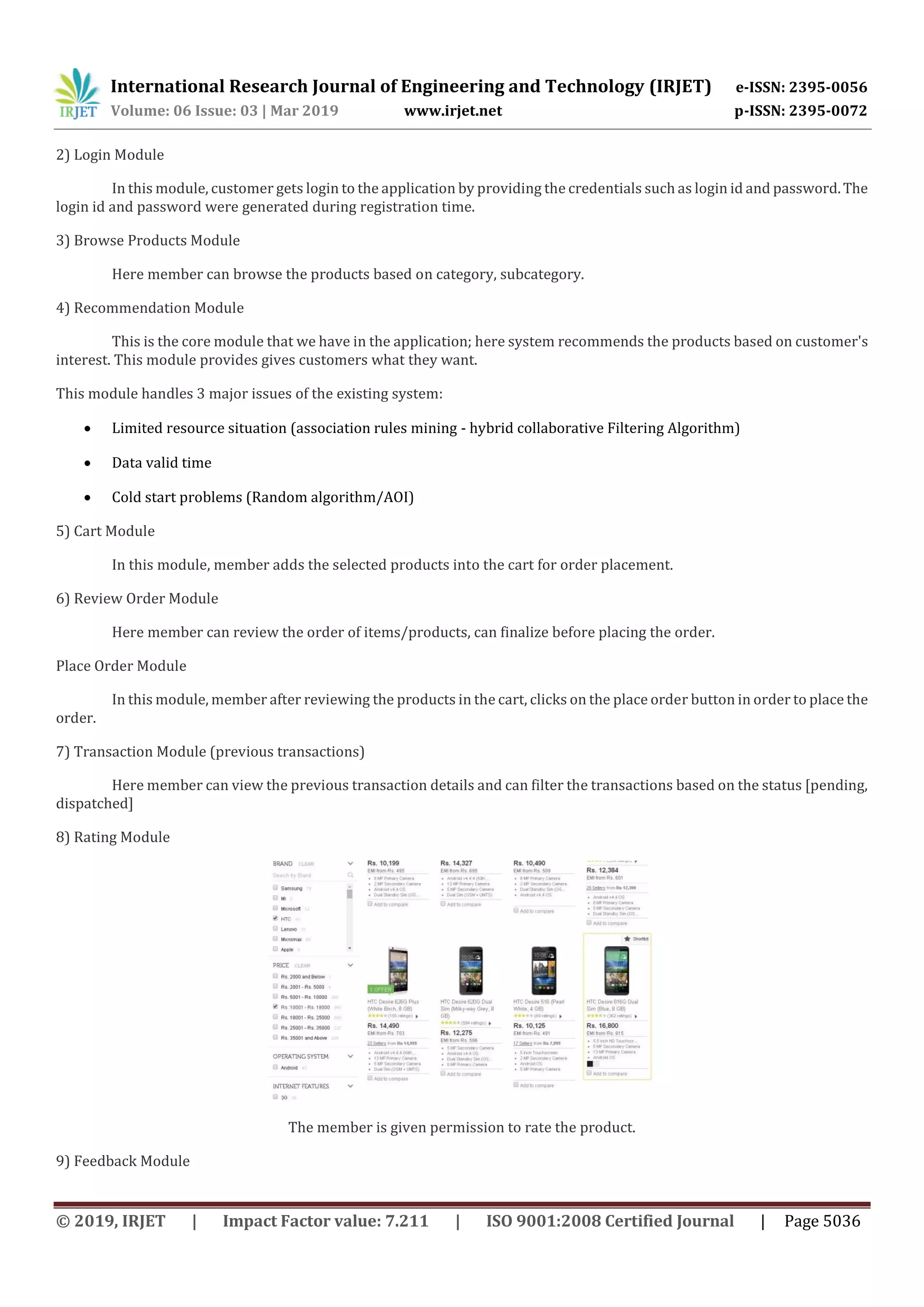 IRJET- E-Commerce Recommender System using Data Mining Algorithms | PDF IRJET- E-Commerce Recommender System using Data Mining Algorithms | PDF