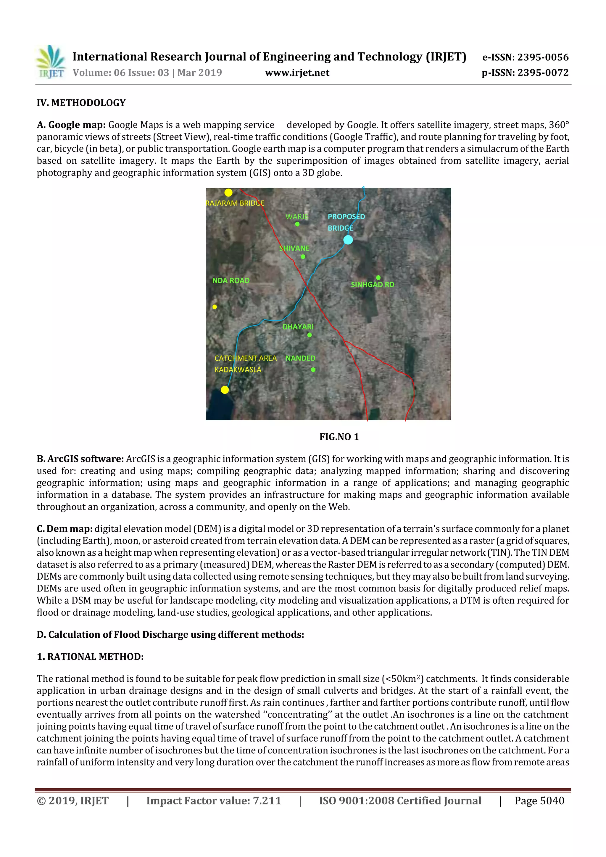 IRJET- Estimation of Hydrological and Hydraulics Parameters for Bridge Design | PDF