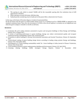 IRJET- Study of Green Building Over Conventional Buildings | PDF