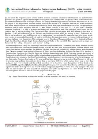 IRJET- Biometric Attendance Management System using Raspberry Pi | PDF