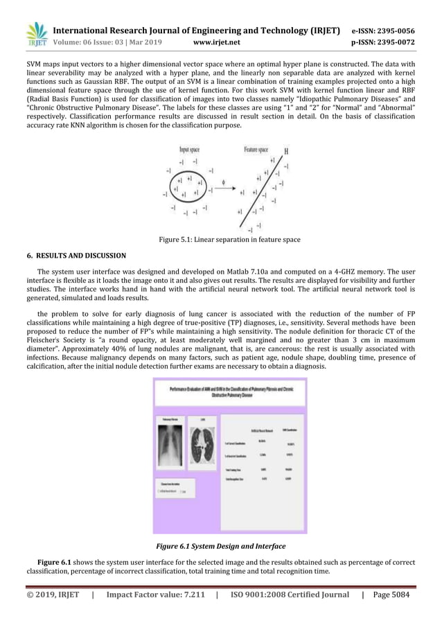 IRJET- Classification of Cancer of the Lungs using ANN and SVM Algorithms | PDF