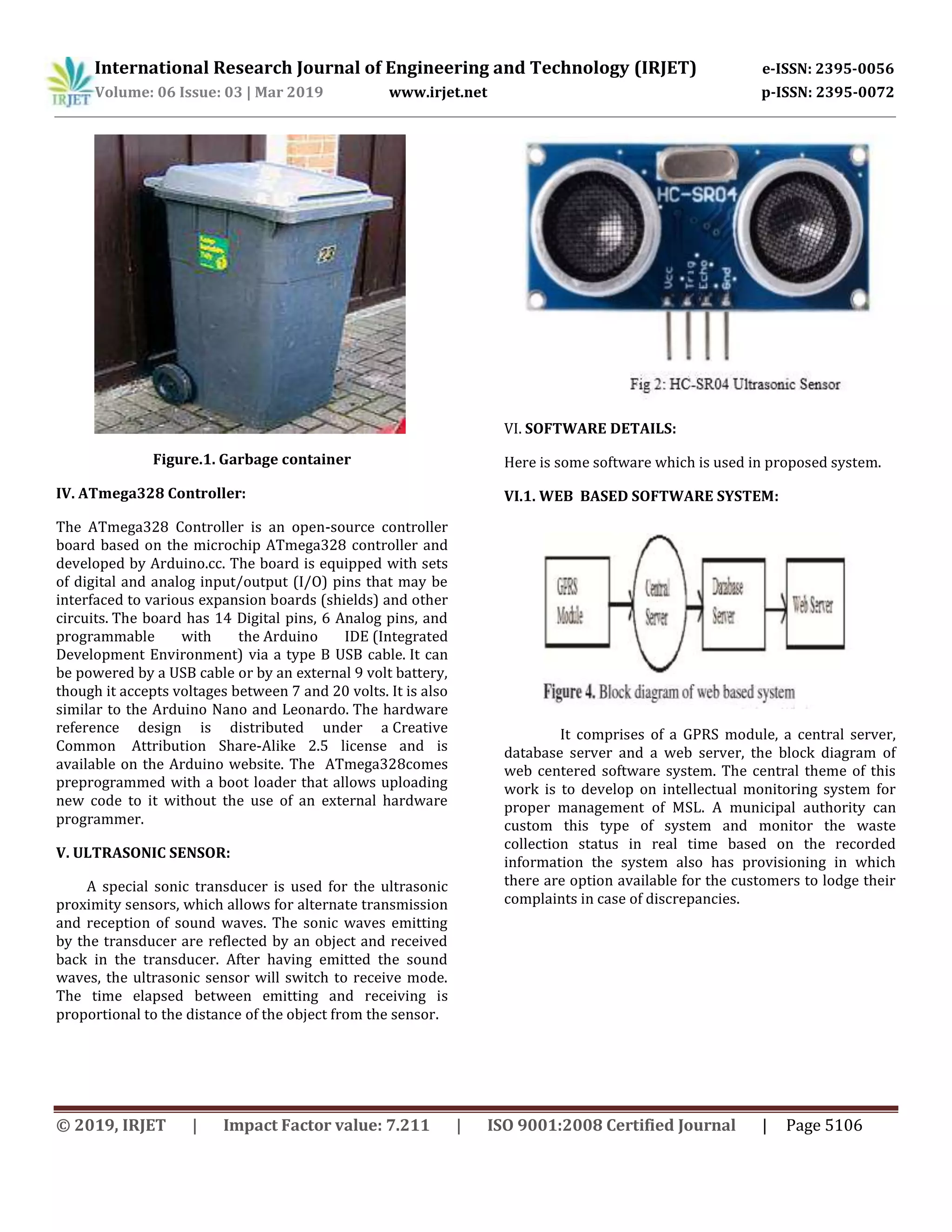 IRJET- Smart Dustbin Container using IoT Notification | PDF