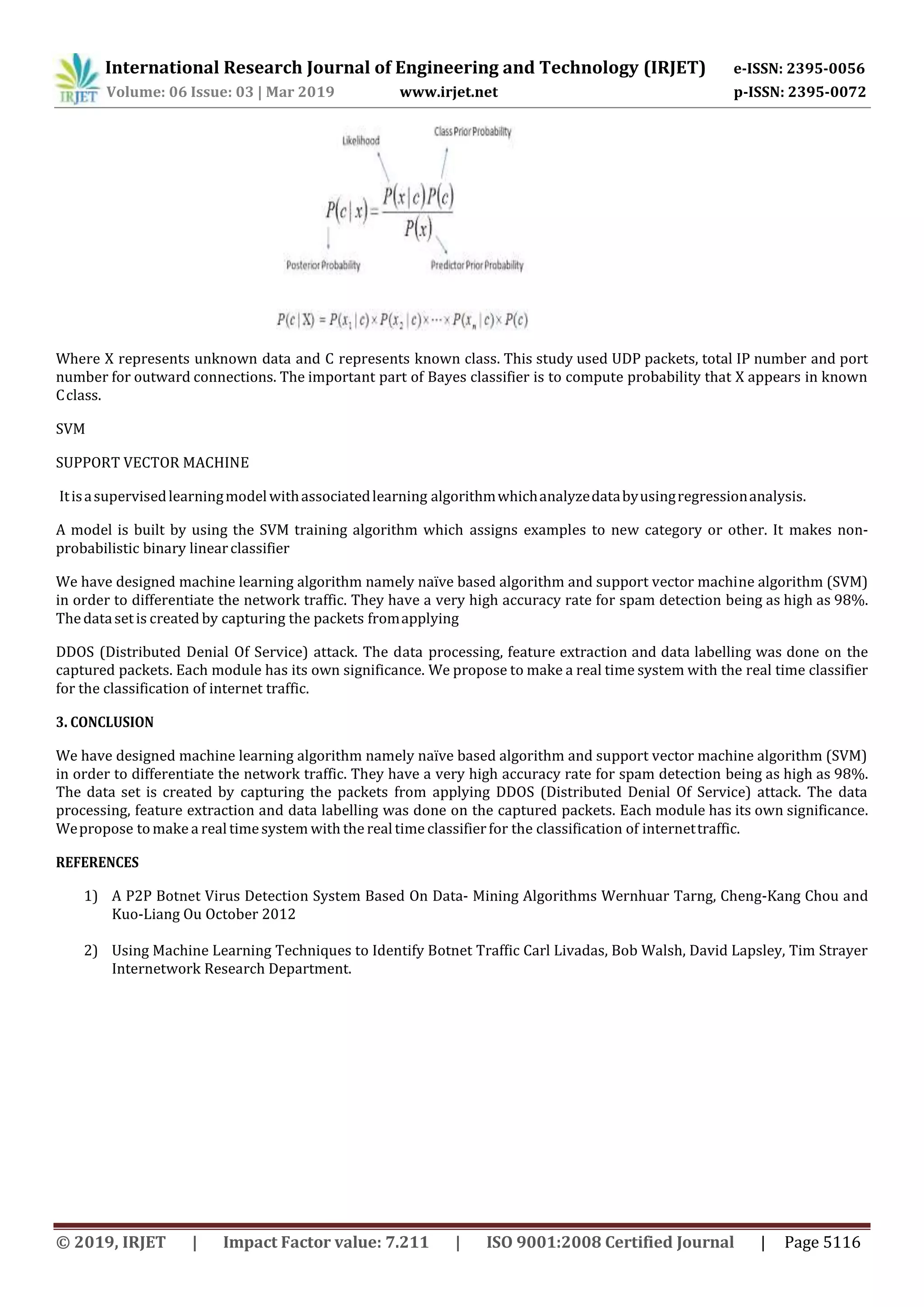 IRJET- Machine Learning based Network Security | PDF