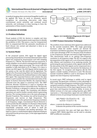 IRJET- Detection of Abnormal ECG Signal using DWT Feature Extraction and CNN | PDF