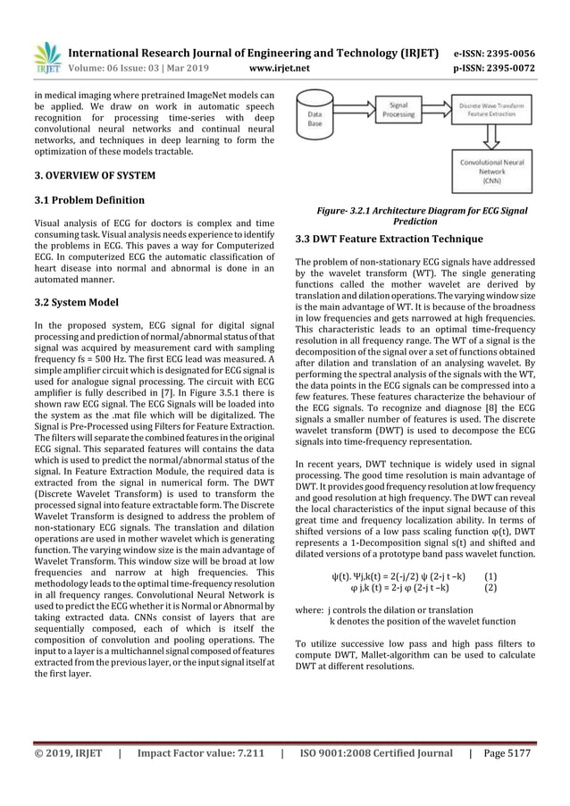 Irjet Detection Of Abnormal Ecg Signal Using Dwt Feature Extraction 6849