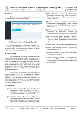 IRJET- Breast Cancer Prediction using Deep Learning | PDF