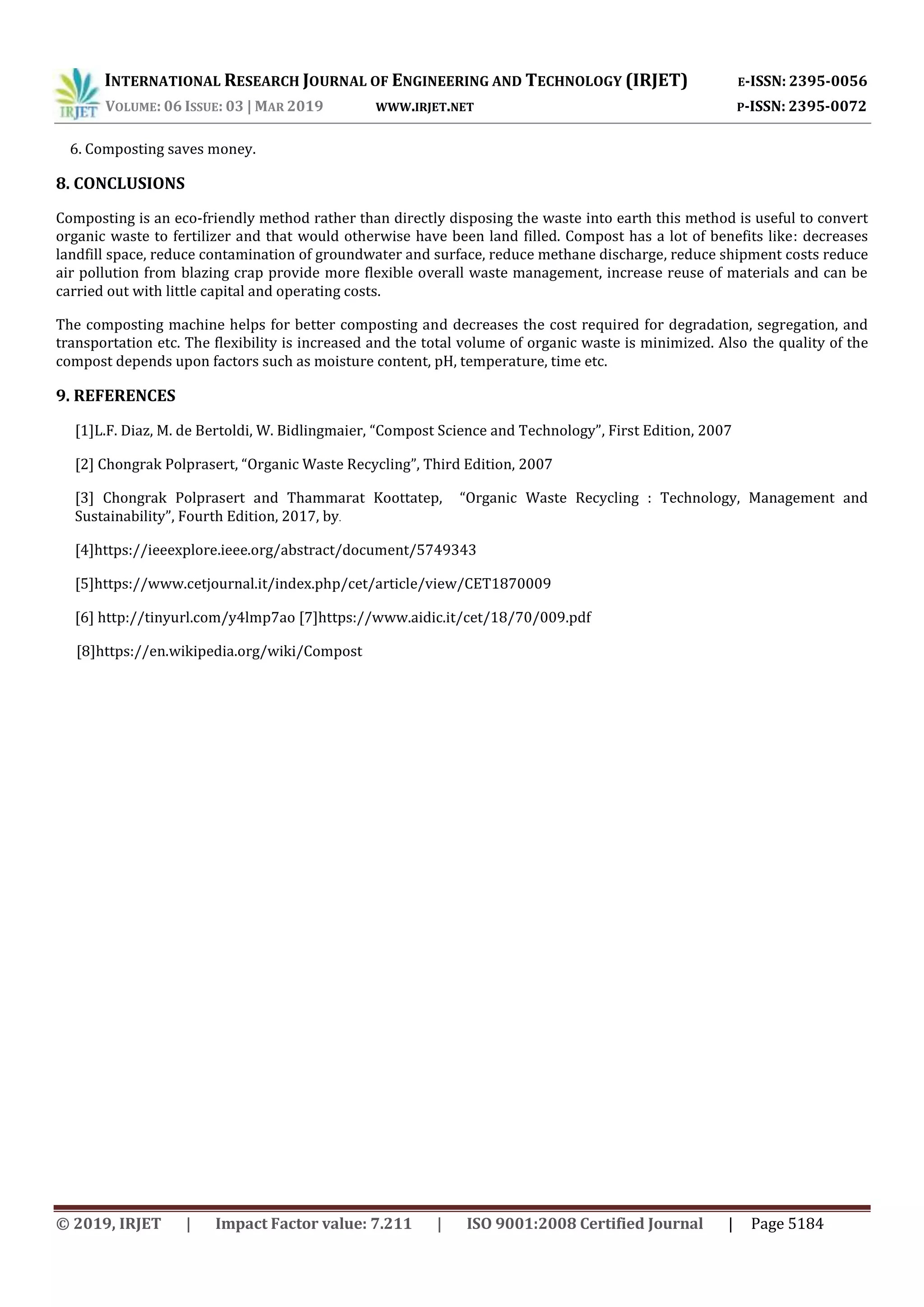 IRJET- Wet Waste Composter | PDF
