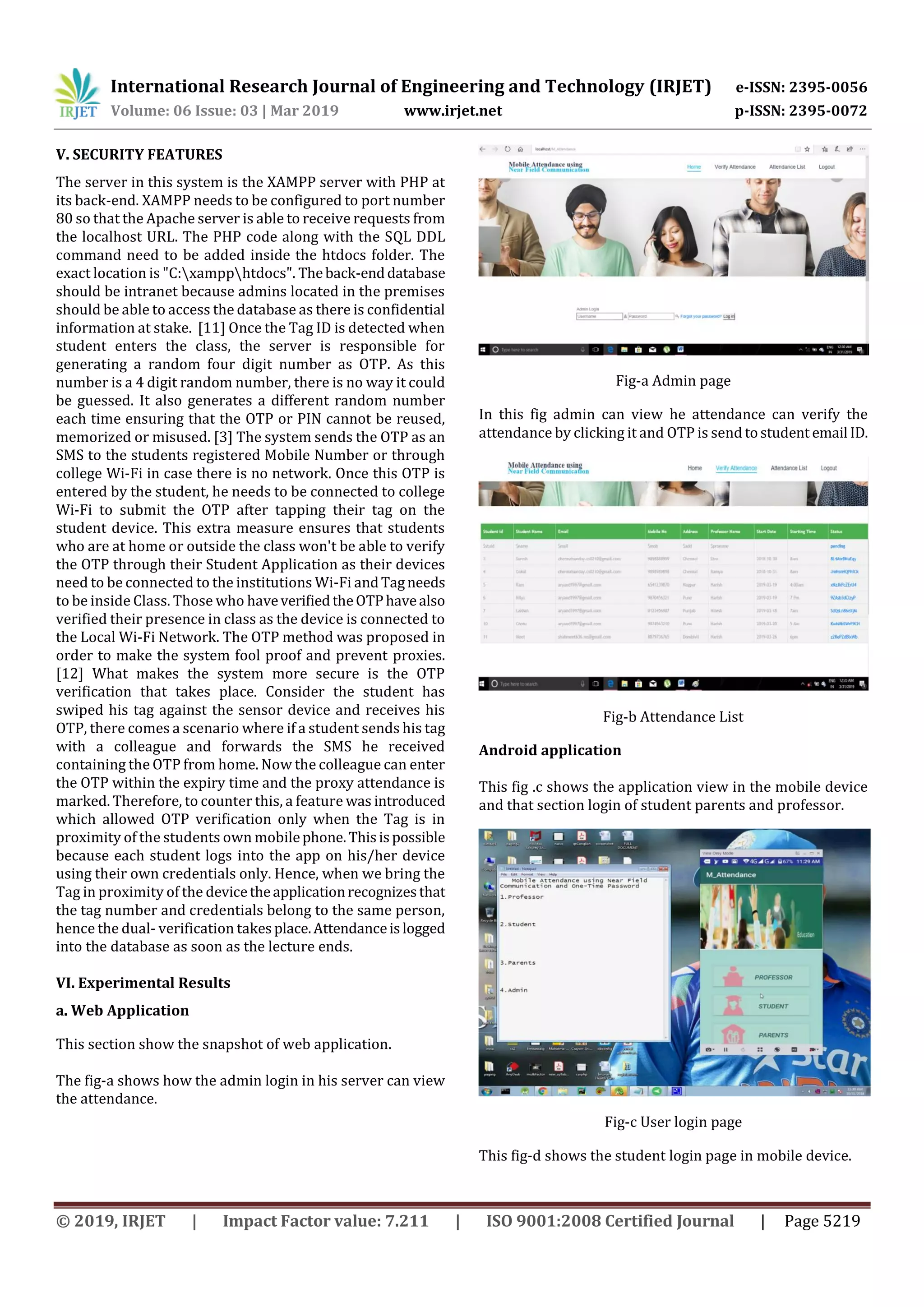 IRJET- Smart Mobile Attendance System using Bluetooth Technology | PDF