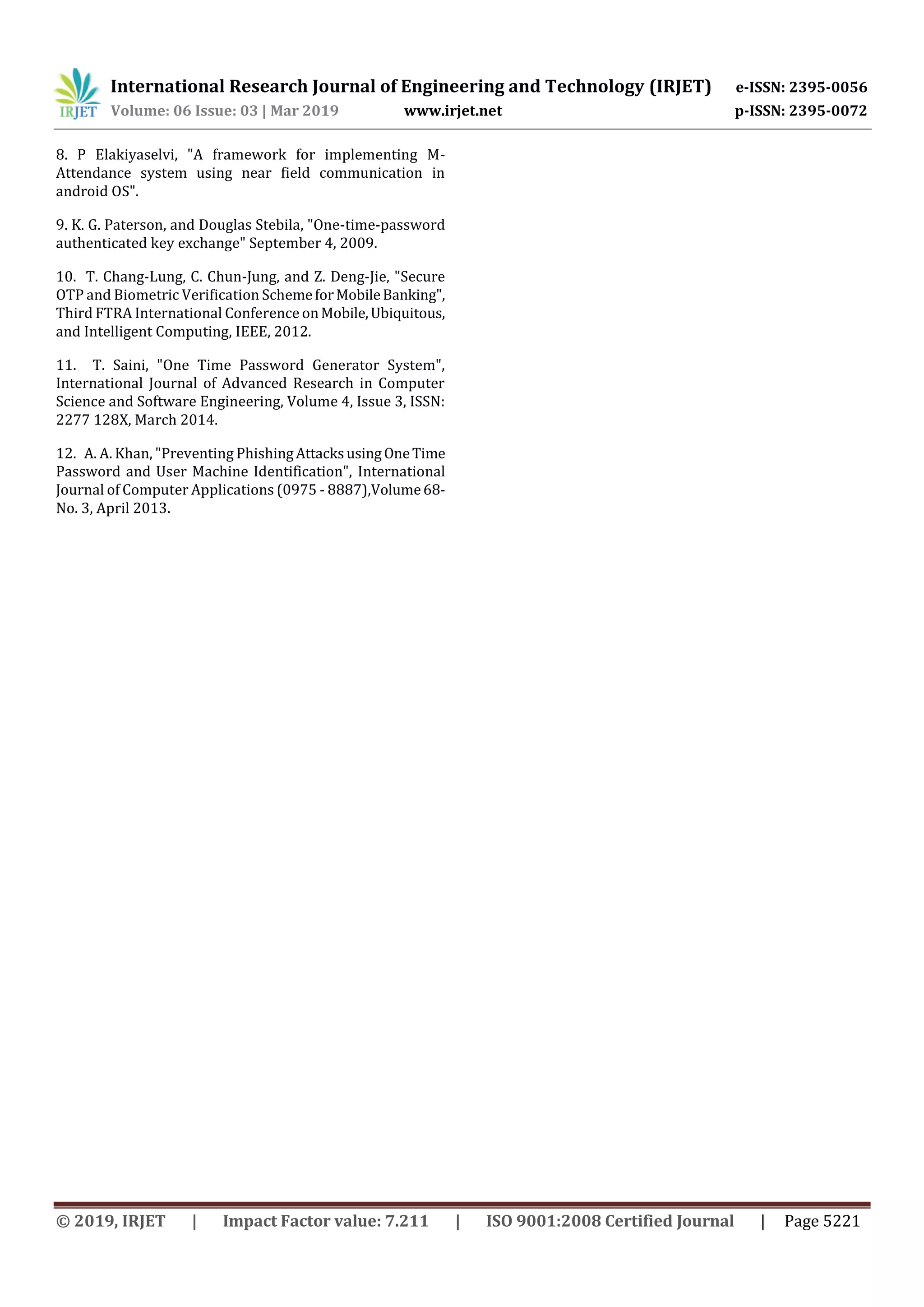 IRJET- Smart Mobile Attendance System using Bluetooth Technology | PDF