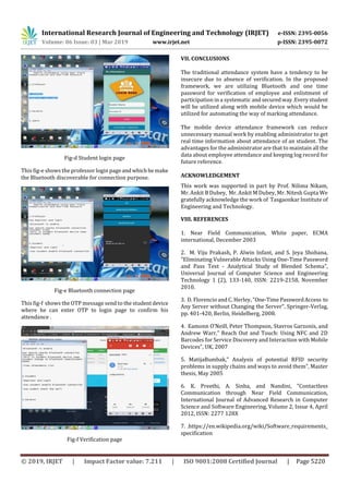 IRJET- Smart Mobile Attendance System using Bluetooth Technology | PDF