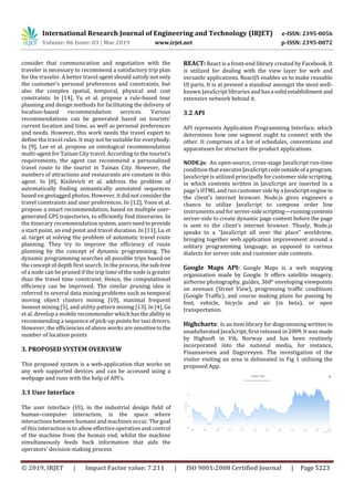 IRJET- Bon Voyage: A Travel Guide based on Web Application | PDF