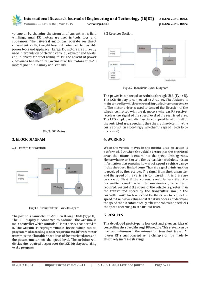 IRJET- Automatic Vehicle Speed Controller System in Restricted Areas | PDF