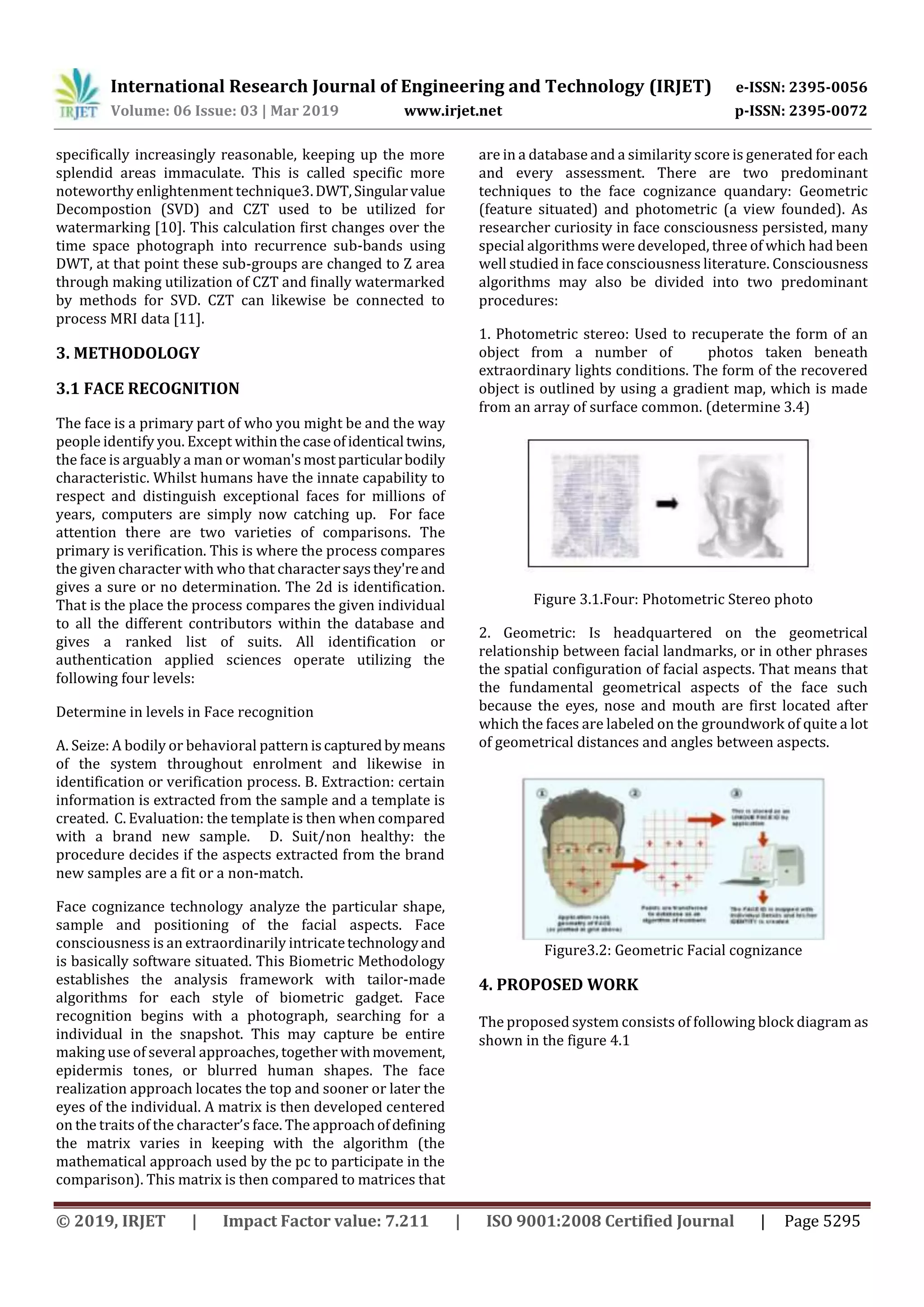Irjet Face Recognition By Additive Block Based Feature Extraction Pdf