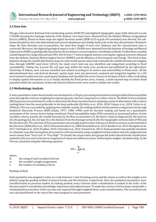 IRJET- Flood Susceptibility Assessment through GIS-Based Multi-Criteria ...