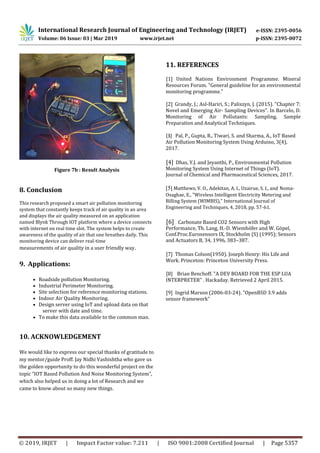 IRJET- IoT based Noise and Pollution Monitoring System | PDF
