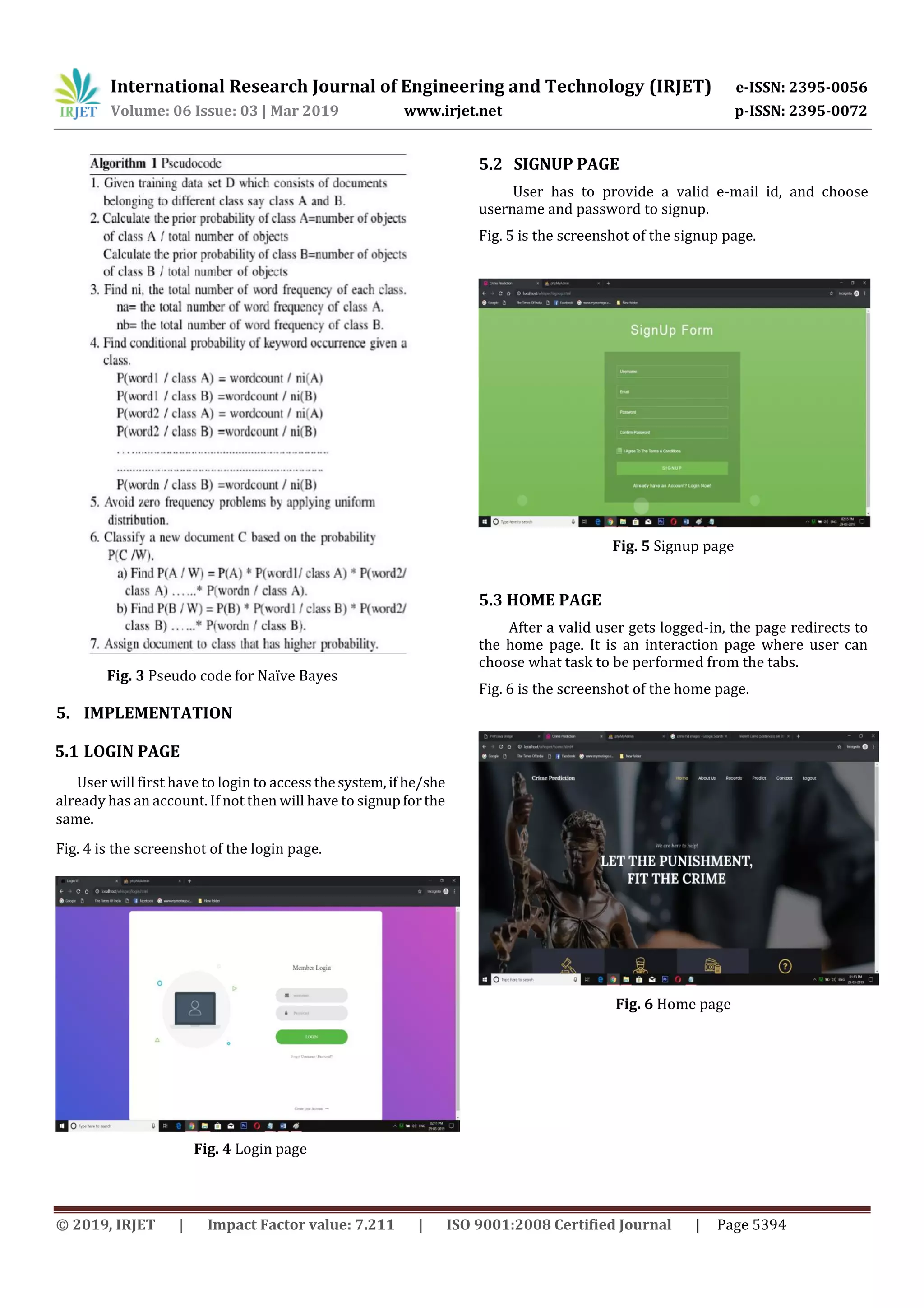 Irjet Crime Prediction System Pdf