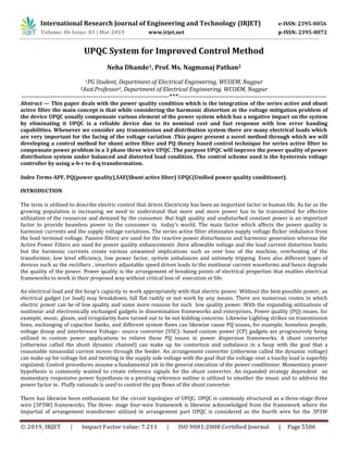 IRJET- UPQC System for Improved Control Method | PDF